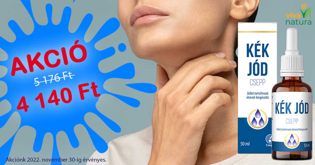 Kék Jód csepp jódot tartalmazó étrend-kiegészítő (50 ml) | Viva Natura ...